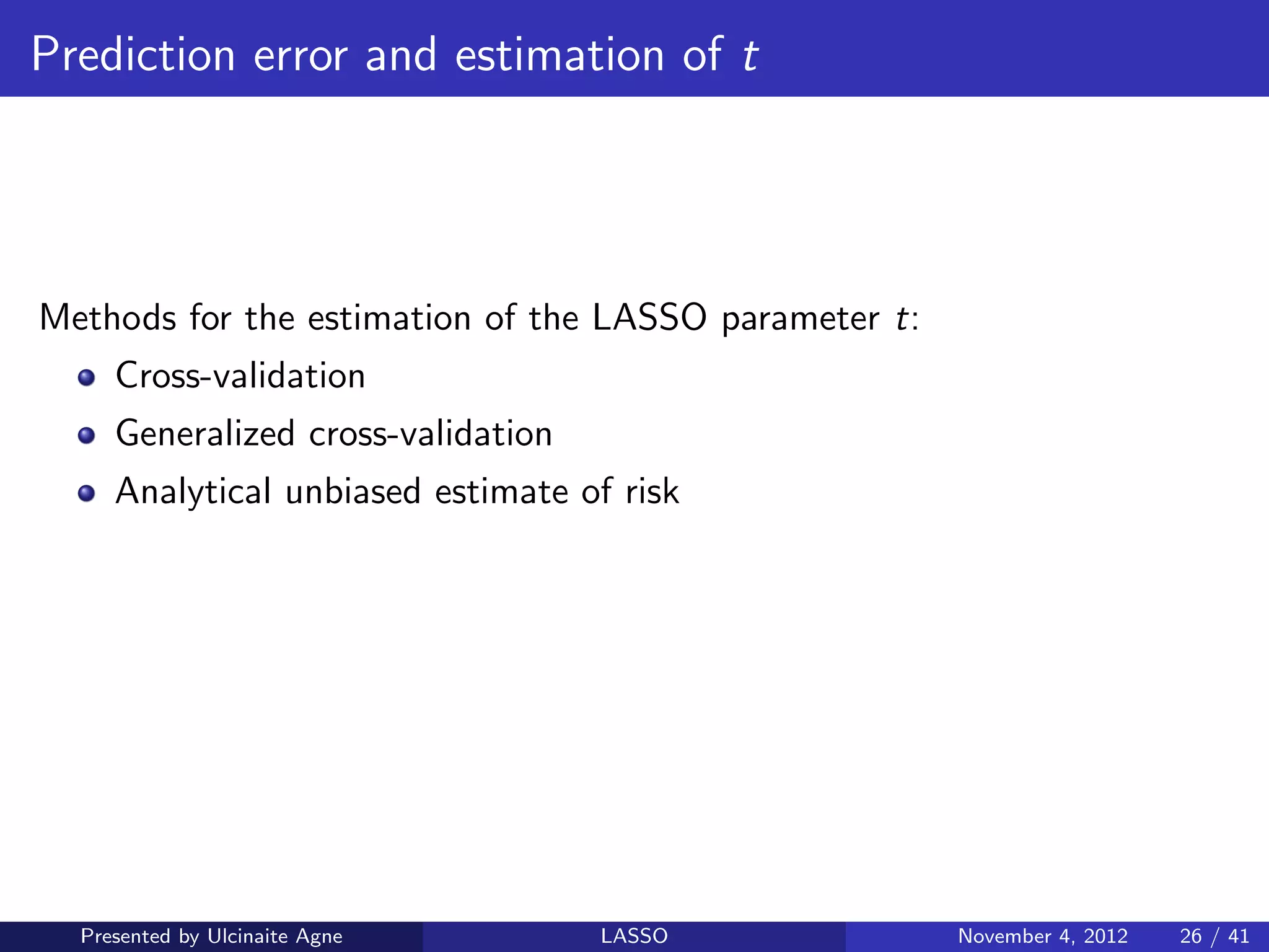 Reading the Lasso 1996 paper by Robert Tibshirani | PDF