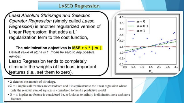 Lasso and ridge regression | PPSX | Technology & Computing