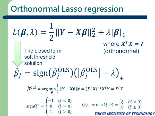 Lasso regression