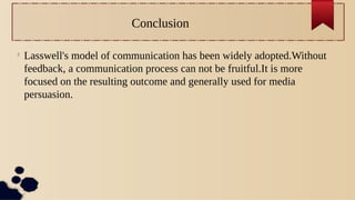 Lasswell communication model | PDF