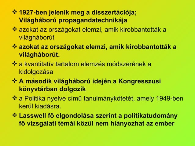 Lasswell kommunikációs modellje | PPT