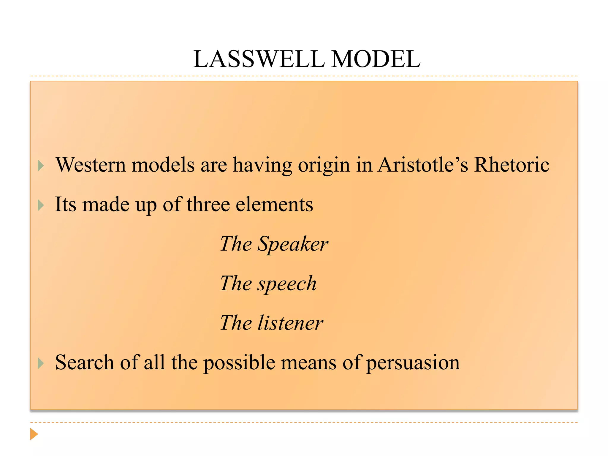 Lasswell's model | PPTX