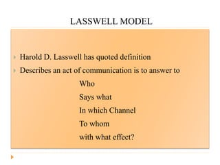 Lasswell's model | PPTX