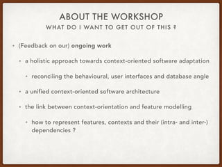 Towards a Taxonomy of Context-Aware Software Variabilty Approaches | PDF
