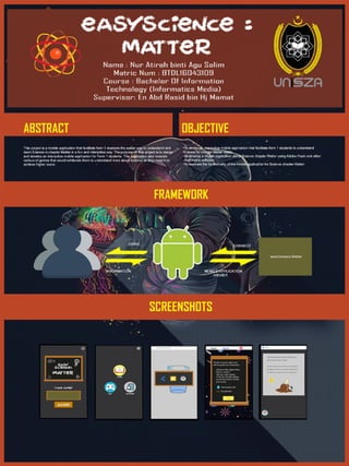 FYP POSTER easyScience : Matter
