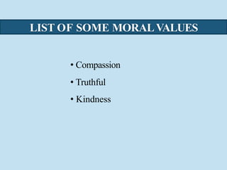 Moral Values And Development | PPTX