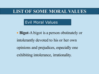 Moral Values And Development | PPTX