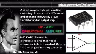 Operational Amplifiers And its applications | PPT