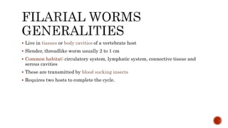 Introduction to Tissue Nematodes and Filarial Worms | PPTX