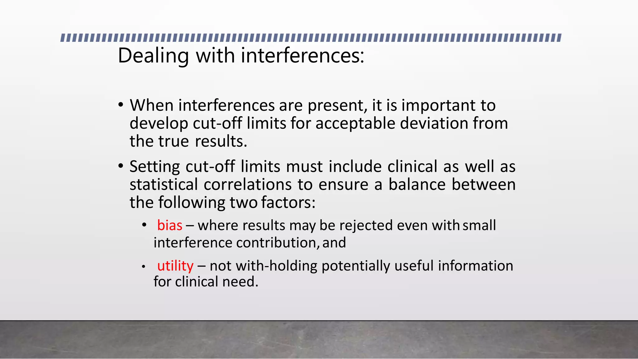 Interferences in clinical assay | PPTX