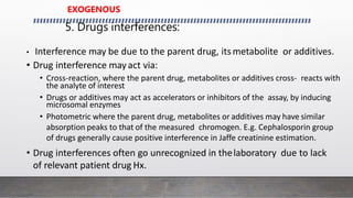 Interferences in clinical assay | PPTX