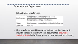 Interferences in clinical assay | PPTX