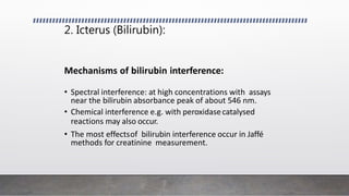Interferences in clinical assay | PPTX