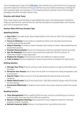 Last-Minute PTE Core Practice Tips To Achieve Your Target Score | PDF