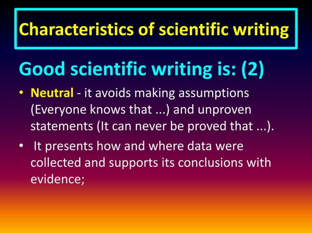 Scientific Writing - Basic Skills and Tools | PDF