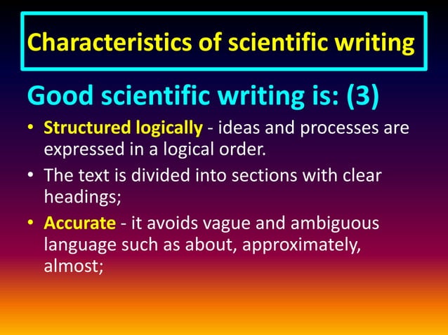 Scientific Writing - Basic Skills and Tools | PDF