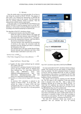 A new Standard Uptake Values (SUV) Calculation based on Pixel Intensity ...