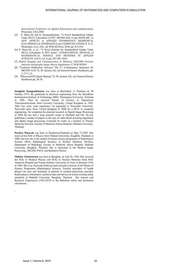 A new Standard Uptake Values (SUV) Calculation based on Pixel Intensity ...