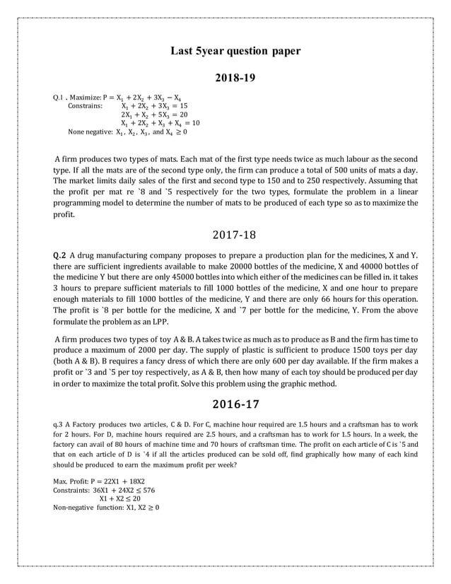 Last 5 year question paper | DOCX | Woodworking | Arts and Crafts