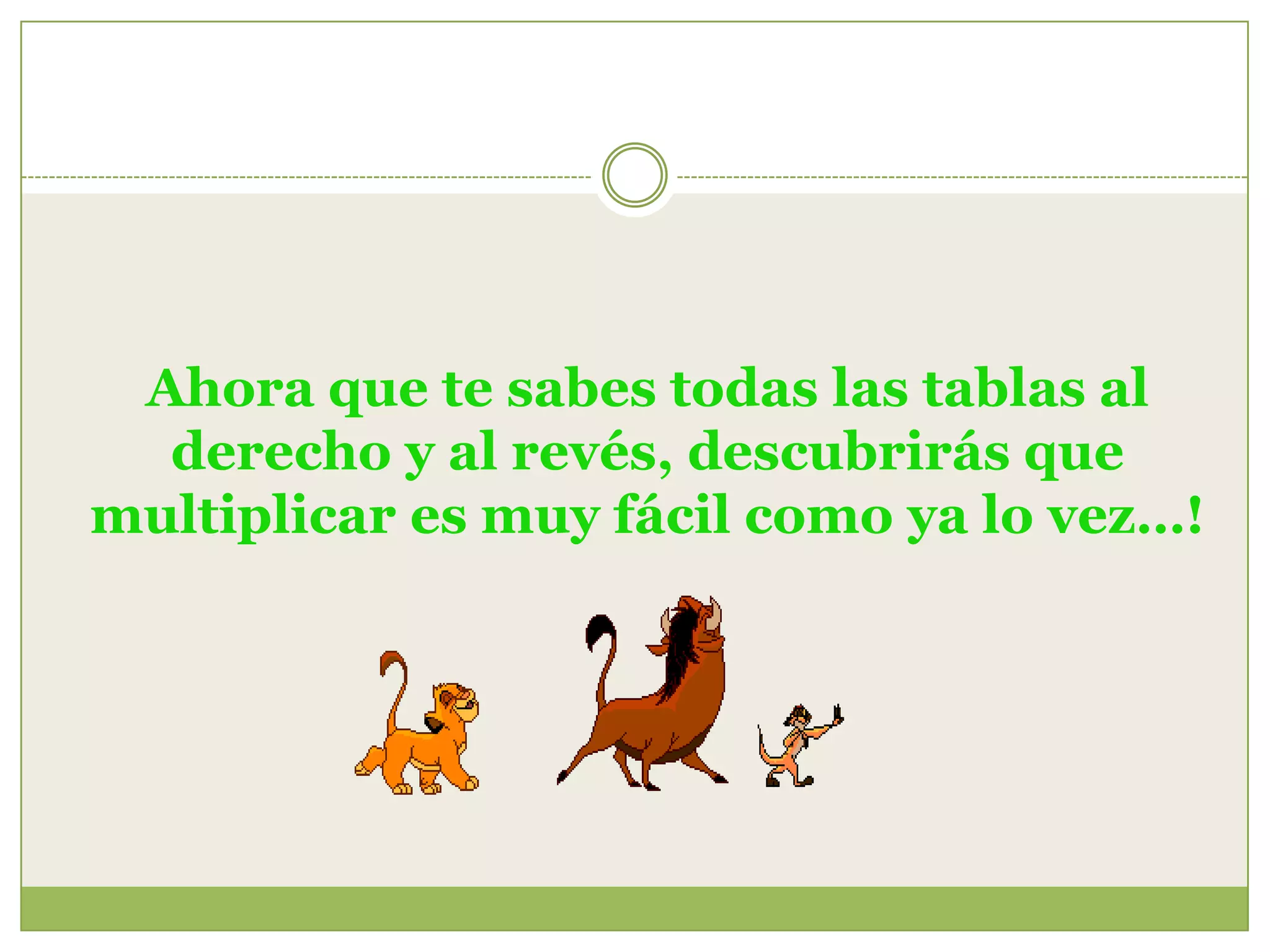 Las tablas de multiplicar del 6 al 10 | PPT