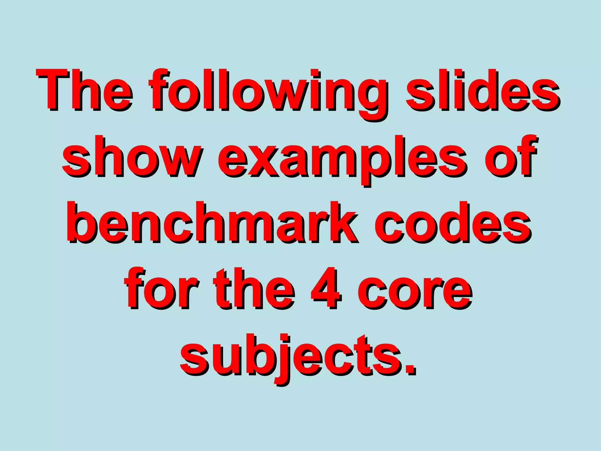 Louisiana standards chart | PPT