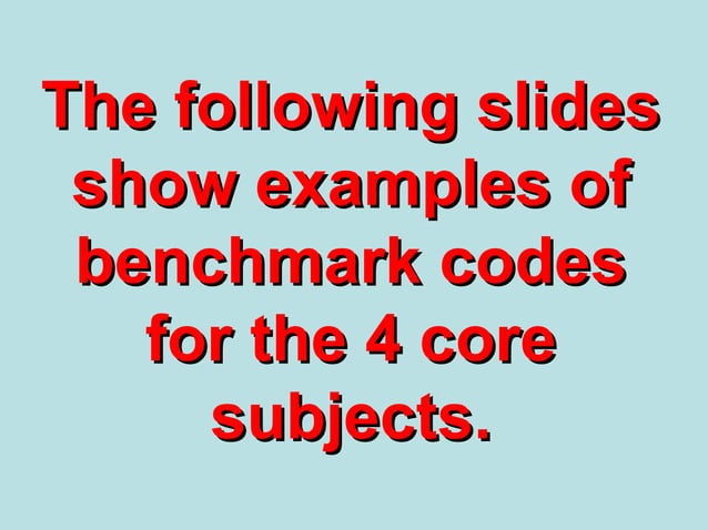 Louisiana standards chart | PPT