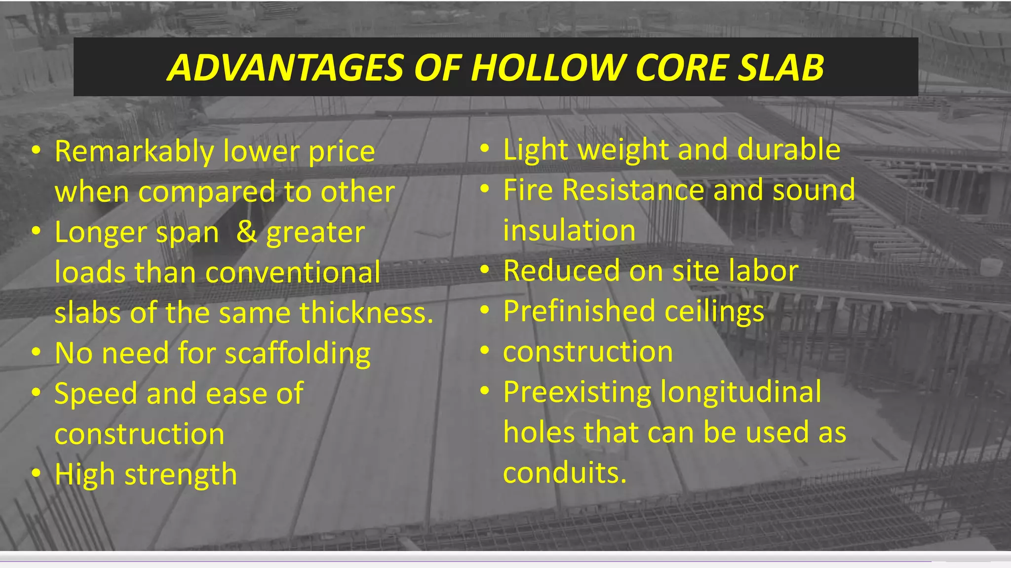 HOLLOW CORE SLABS | PPTX