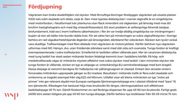 Lastbilar och skyddsräcken | PPT