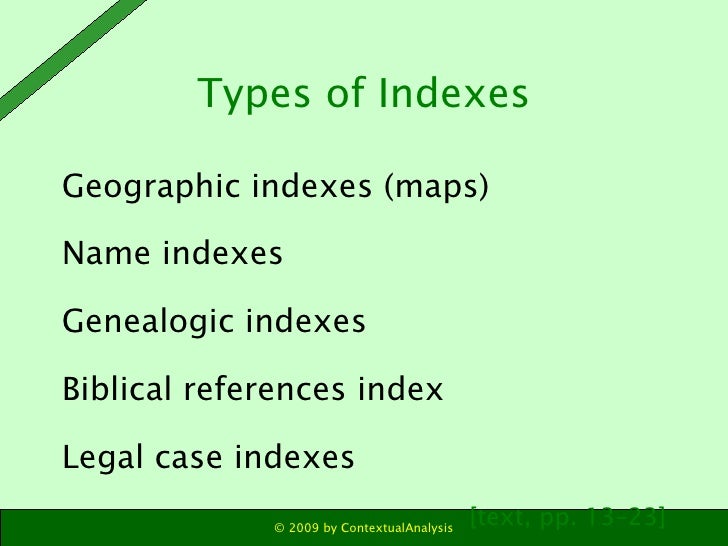 Last But Not Least - Managing The Indexing Process