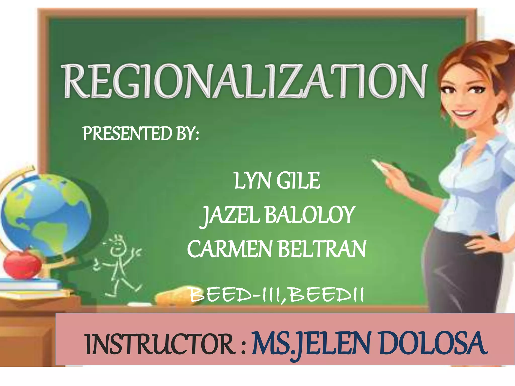 REGIONALIZATION Geography | PPTX