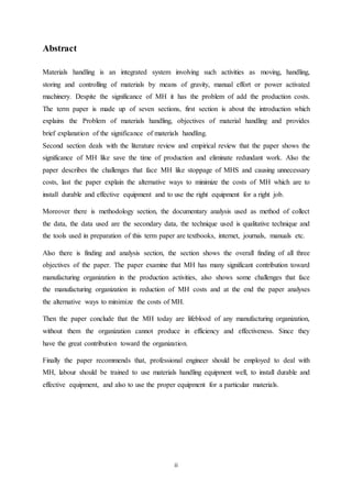 Materials Handling | DOCX