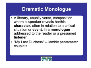 My Last Duchess | PPTX | Poetry | Books and Literature