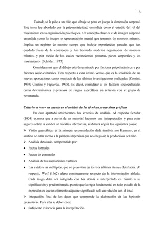 Las tecnicas proyectivas graficas consideraciones | DOC