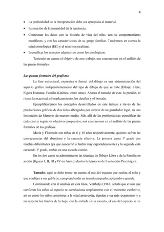 Las tecnicas proyectivas graficas consideraciones | DOC