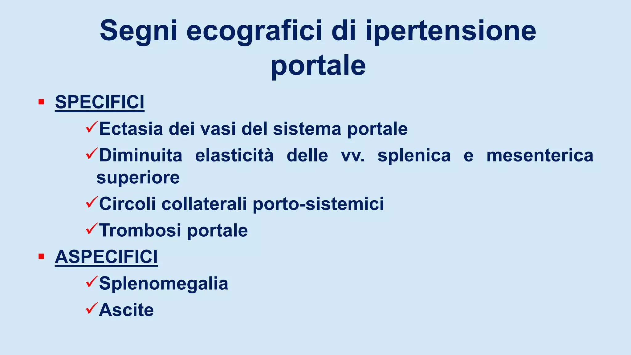 L’ecografia nell’ambulatorio dell’Epatologo | PPTX