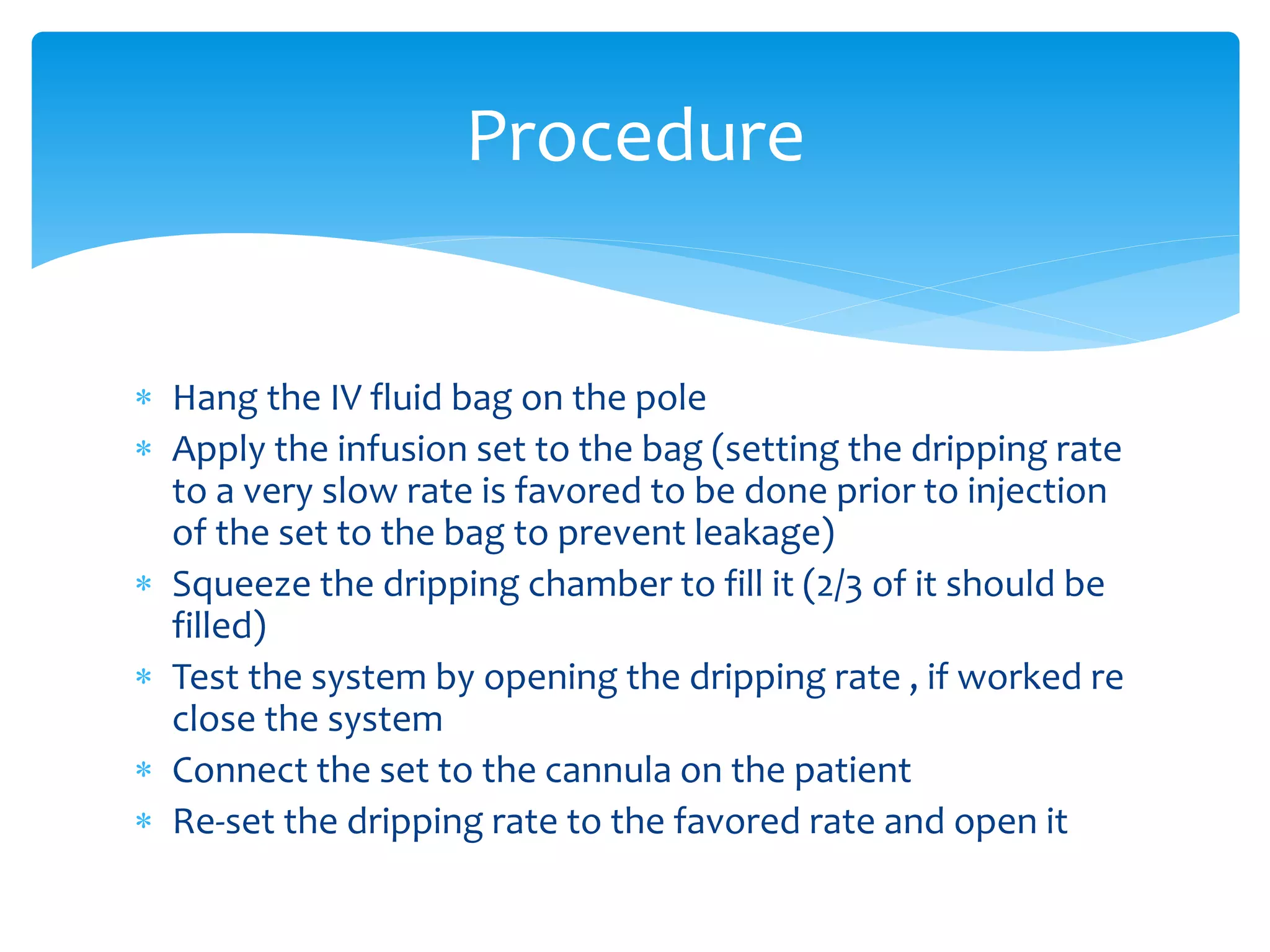 intravenous infusion therapy | PPTX