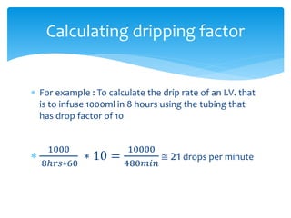 intravenous infusion therapy | PPTX