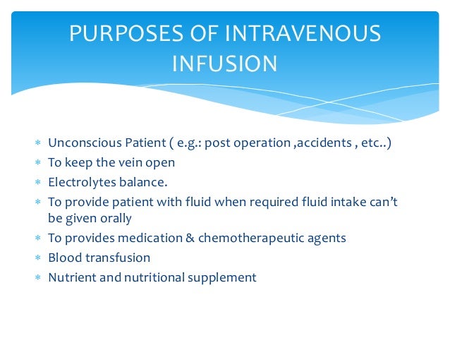 Intravenous Infusion Therapy Guidelines – CCRH