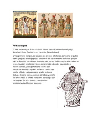 historia de la ropa | DOCX