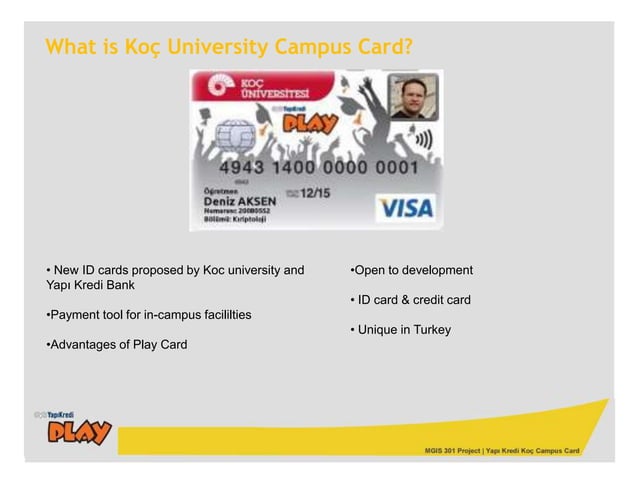 Koç Campus Card - MGIS301 Project | PPT