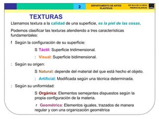 Las texturas v2011 | PPT