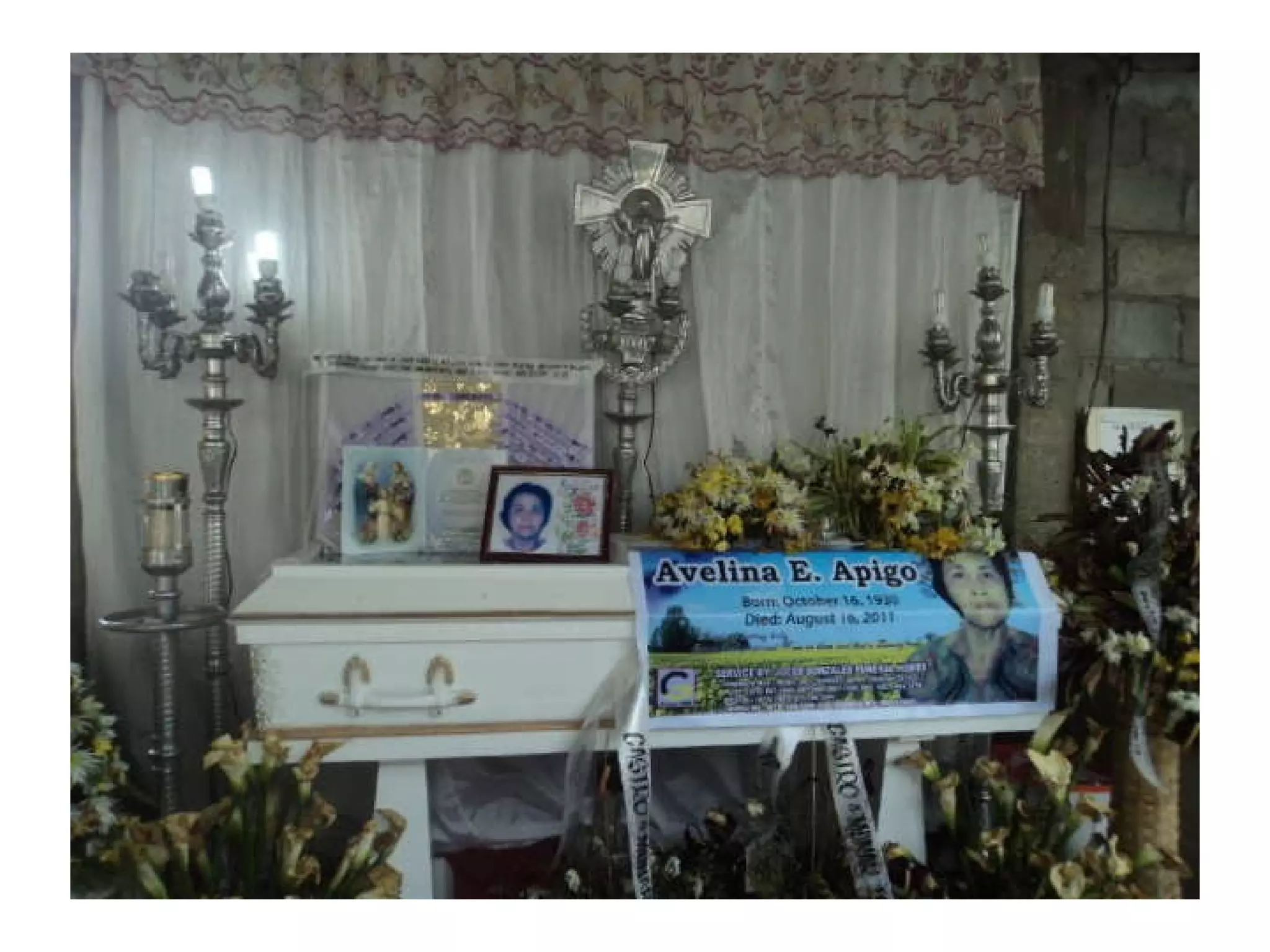 Last farewell of avelina apigo at holy gardens la union memorial park | PPT