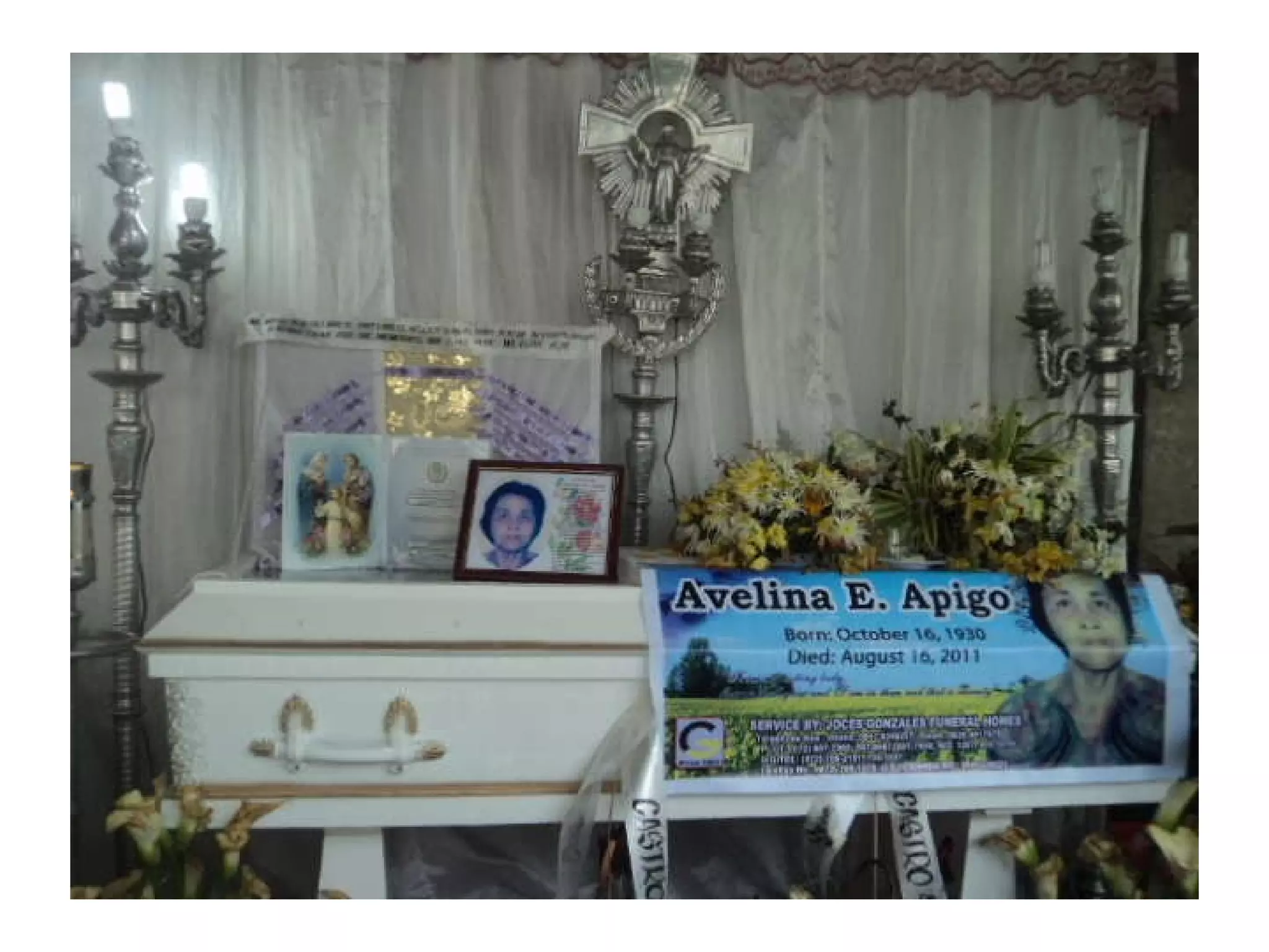 Last farewell of avelina apigo at holy gardens la union memorial park | PPT