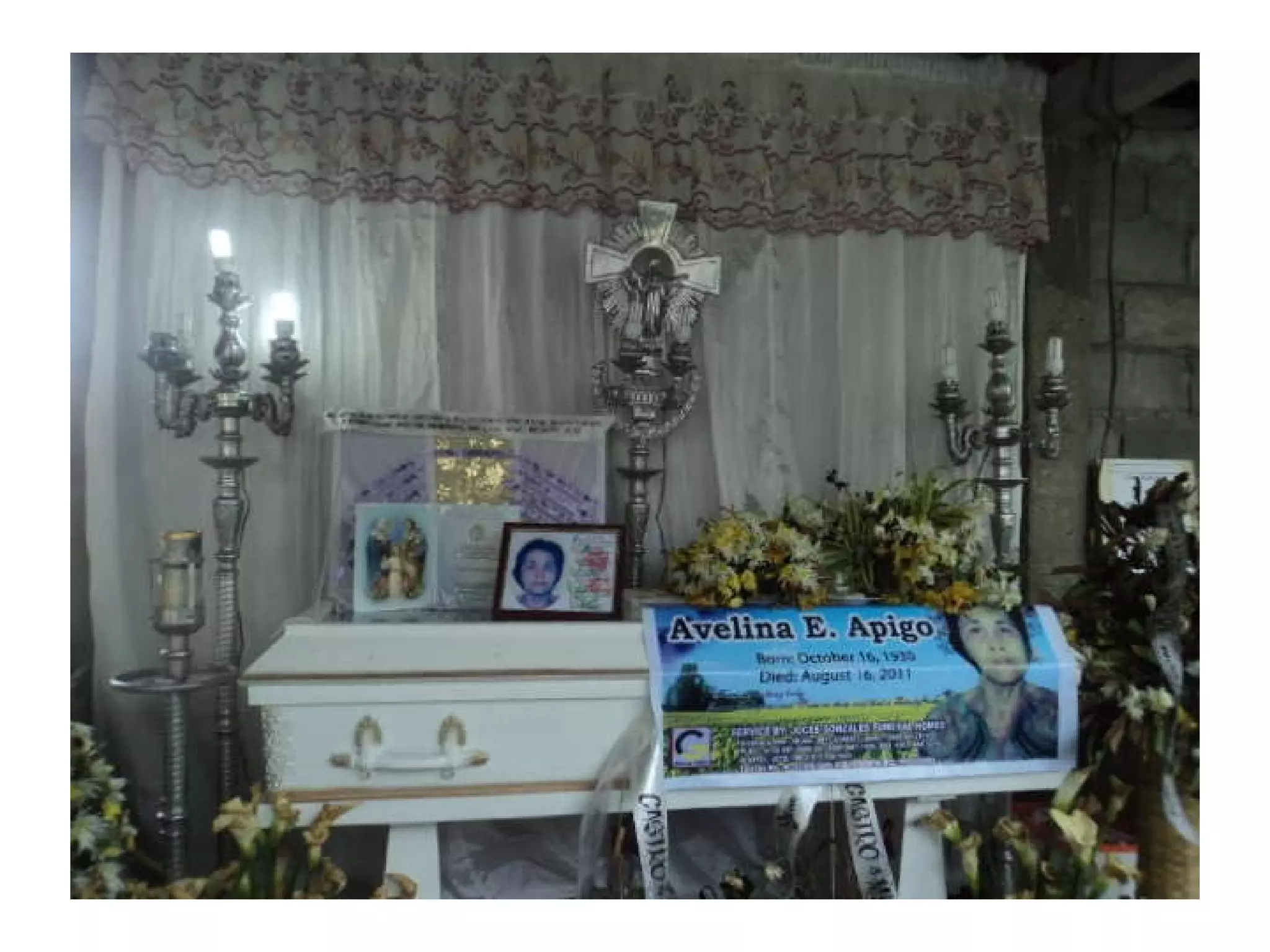 Last farewell of avelina apigo at holy gardens la union memorial park | PPT