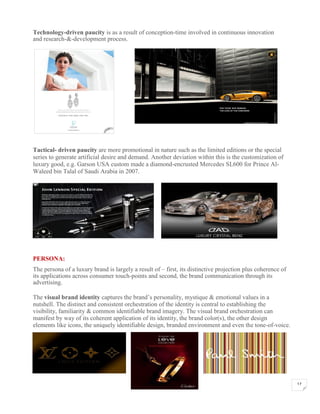 A knowledgeable reports on luxury brands. (May be It's sharp May be it ...