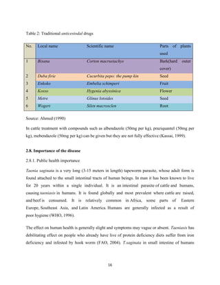 Bovine Cysticercosis | DOCX