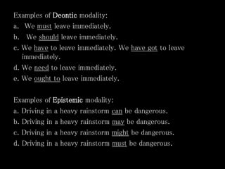 Last group presentation factivity, implication, modality and a variety ...