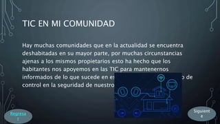 Las TIC en mi comunidad para la solución de problemas en los diferentes ...