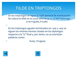 Las tildes | PPTX
