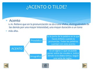 Las tildes | PPTX